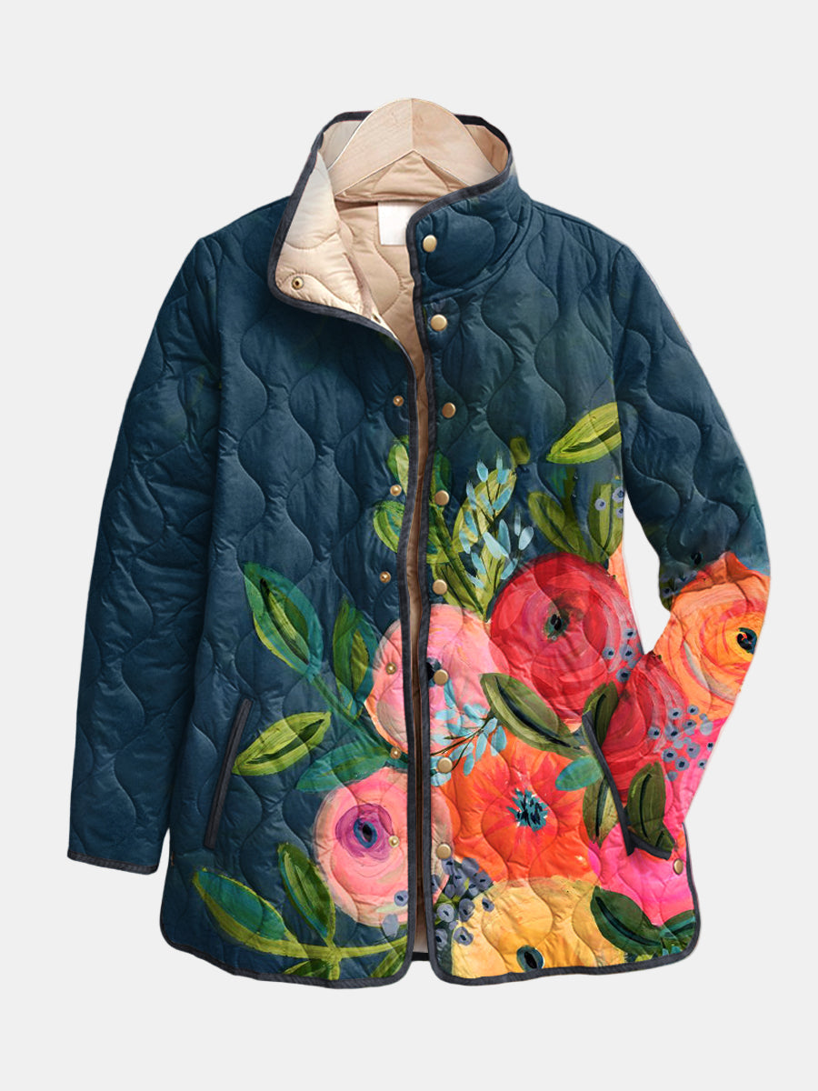 Amaya | Vintage Floral Print Quilted Jacket – Ellis and Porter
