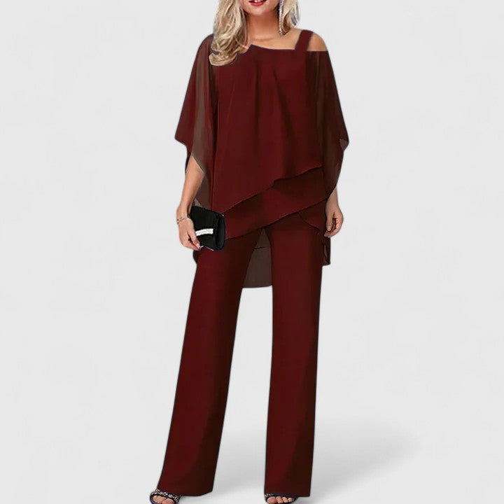 Serenity | Elegant Two-Piece Pant Set – Ellis and Porter