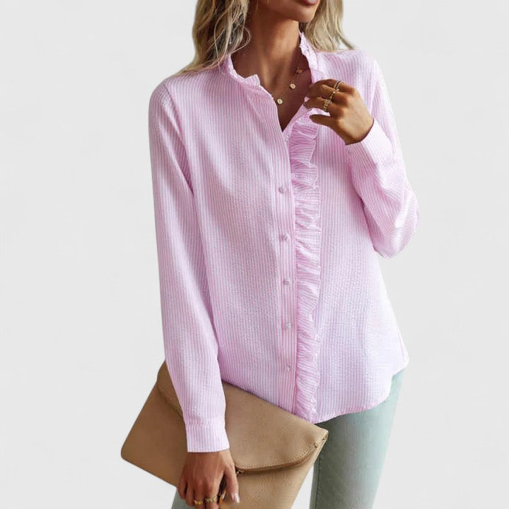 Yasmine | Sophisticated Long Sleeve Blouse – Ellis and Porter