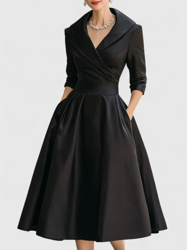 Yan | Elegant Midi Dress – Ellis and Porter