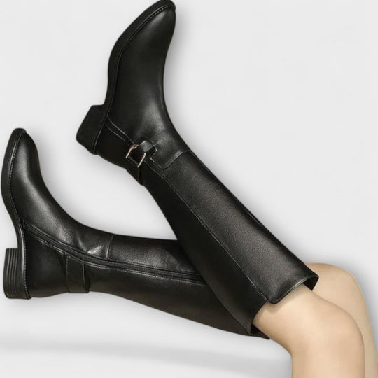 Mira - Leather Knee High Boots – Ellis and Porter